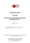 FTDI Chip FT_PROG Utility Application Note | Manualzz