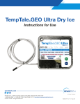 Sensitech TempTale Ultra Instructions For Use | Manualzz