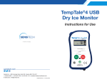 Sensitech TempTale Ultra Instructions For Use | Manualzz