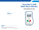 TempTale Ultra Manual: Temperature Monitoring & Data Analysis | Manualzz