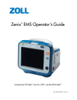 ZOLL Zenix EMS Operator's Guide: AI Chat & PDF Access | Manualzz