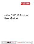 Mitel 5000 Communications Platform 5312, 5324 IP Phone User Guide ...