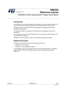 STMicroelectronics STM32F411RE - Reference manual, User manual