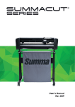 Summa Cutter Tools User's Manual | Manualzz