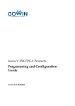 GOWIN Arora V 138K FPGA Configuration Guide | Manualzz