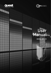 Quest Engineering HPI110 - User manual, Manual